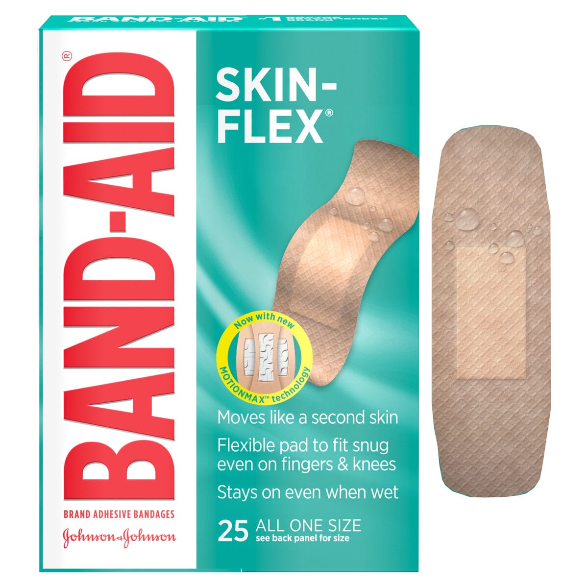 Johnson & Johnson Band-Aid® Skin-Flex® Adhesive Bandage, All One Size, – Save Rite Medical
