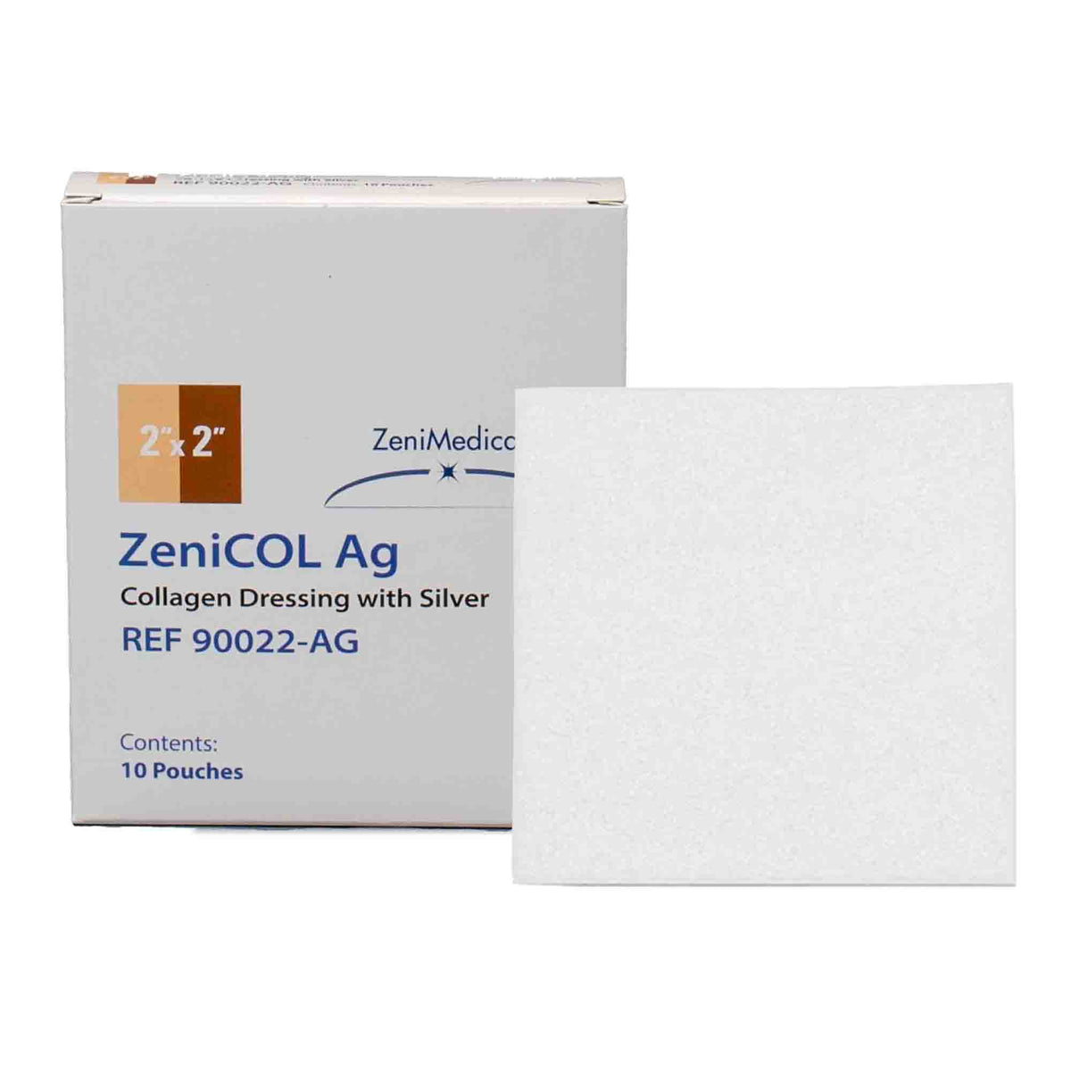 Zeni Medical ZeniCOL Ag 2" x 2" collagen dressing with silver – Save ...