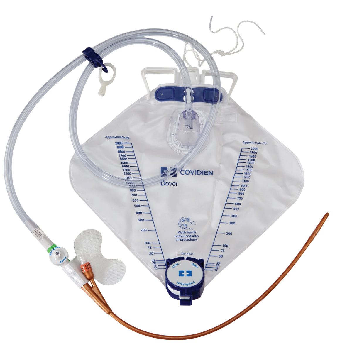 Dover Hydrogel Coated Latex Foley Luer Lock Sampling Urinary Catheteri ...