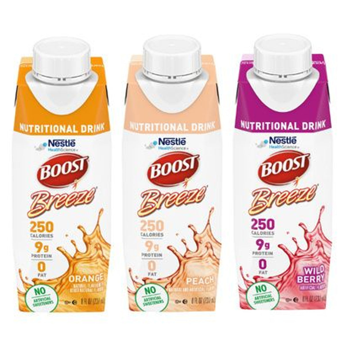 BOOST BREEZE Nutritional Supplement Variety Case 8 oz. Tetra Prisma ...