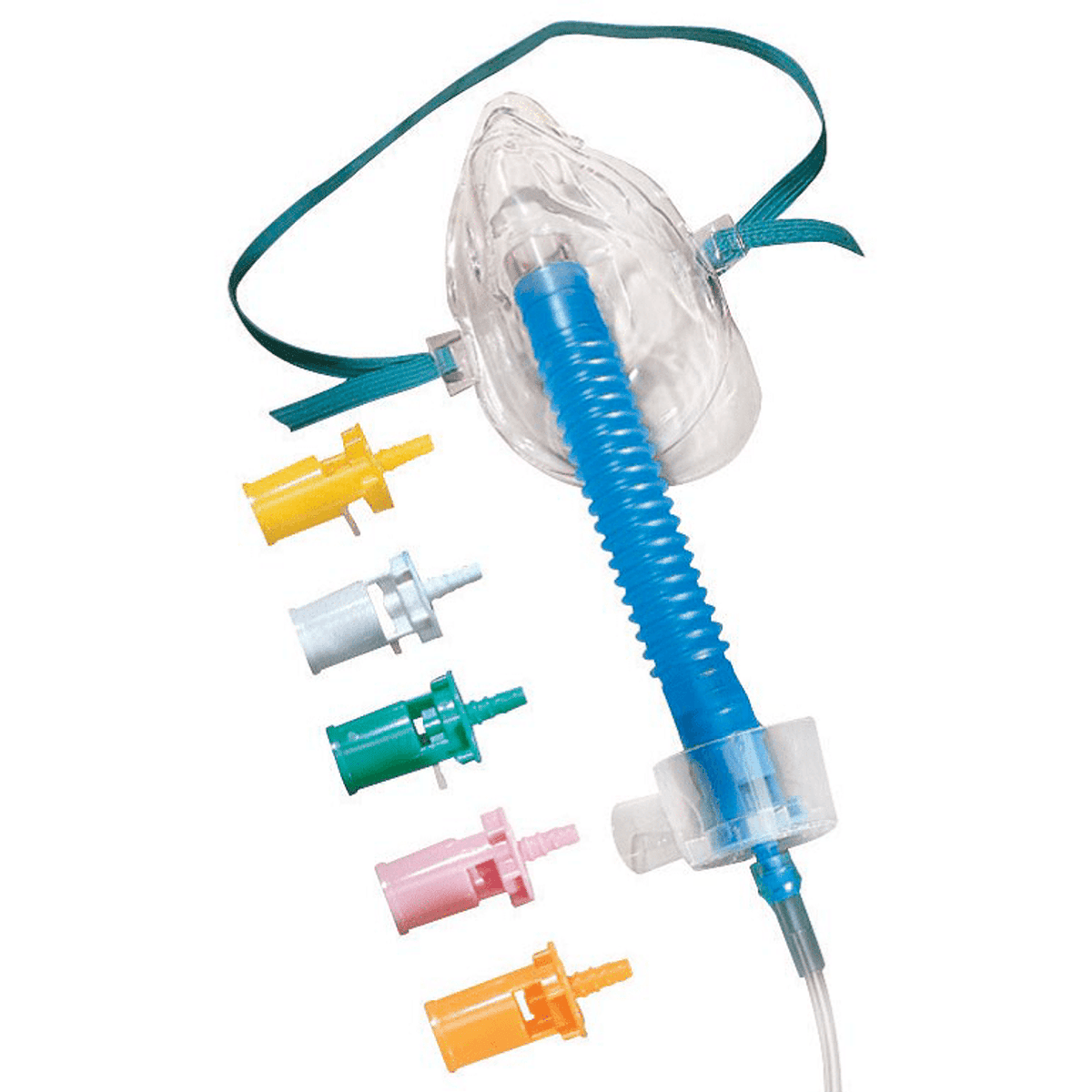 Vyaire Venturi Dual Dial O2 Mask with 7' U/Connect-It Tubing, Adult ...