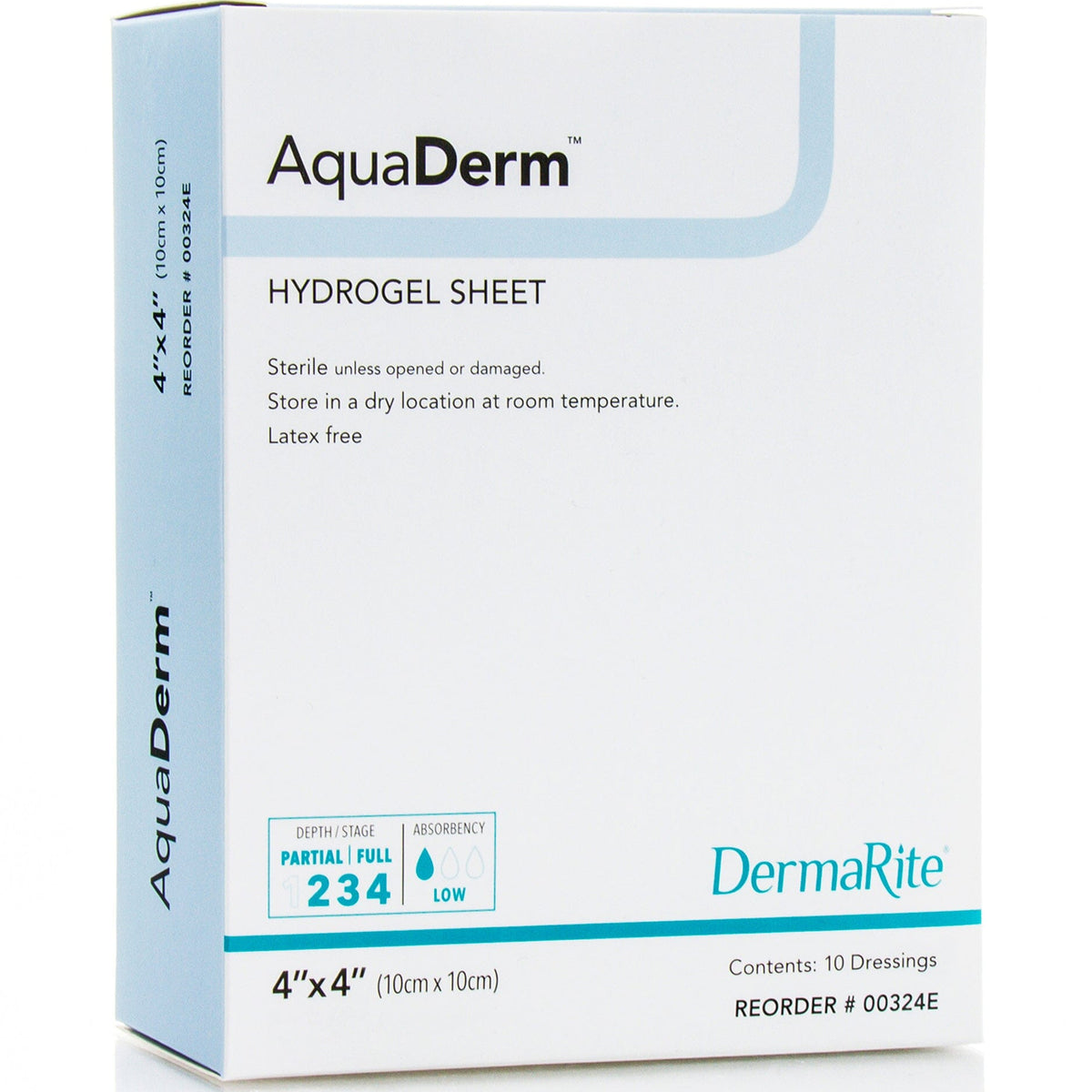 AquaDerm Hydrogel Sheet Wound Dressing | DermaRite (2x2 & 4x4) – Save ...