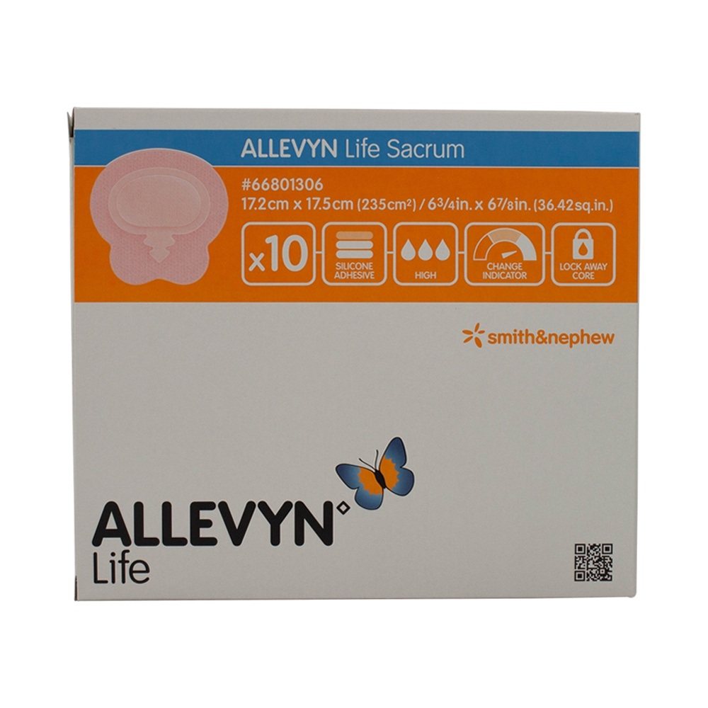 ALLEVYN Life Sacrum Dressing 6-3/4" x 6-7/8" – Save Rite Medical