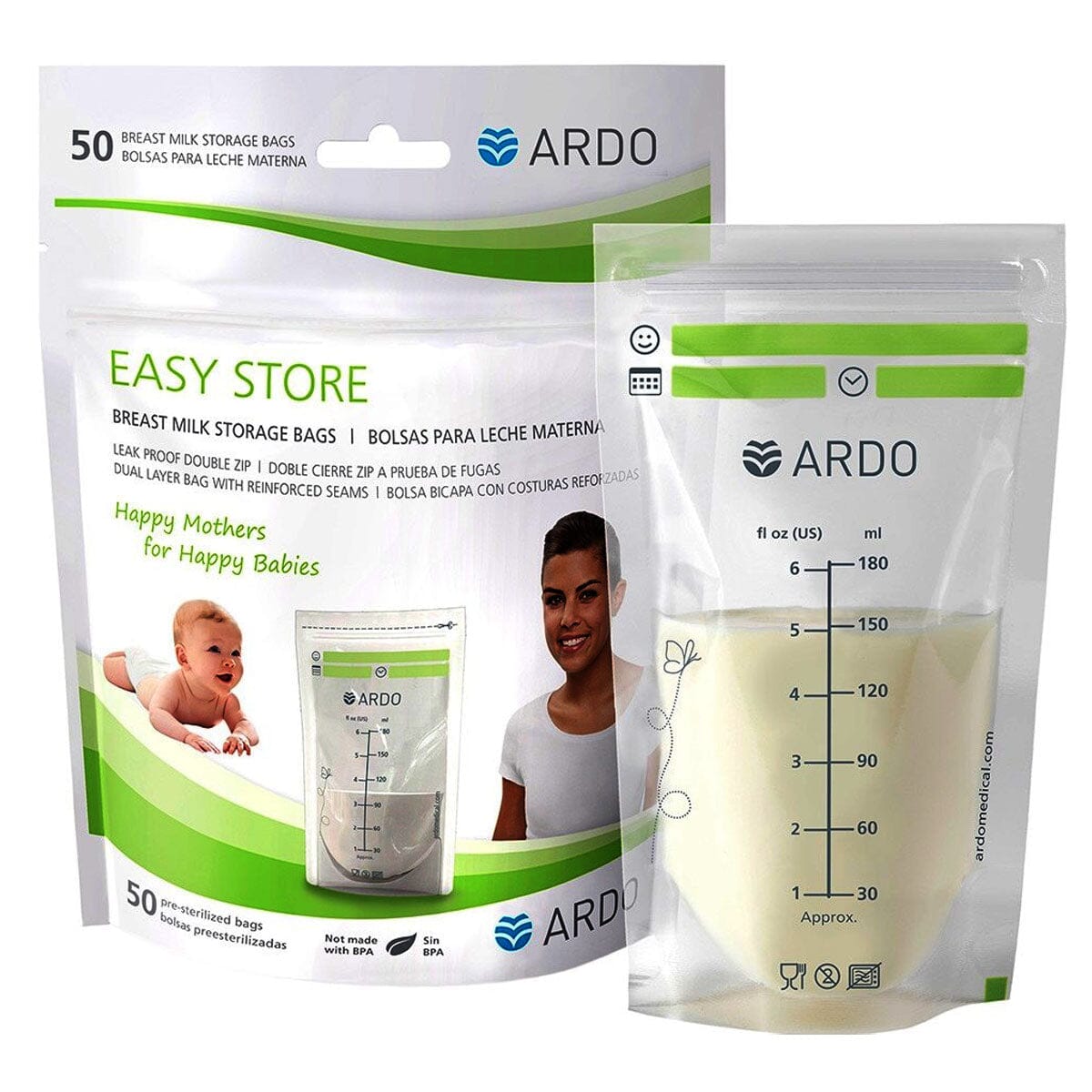 Ardo Easy Store Breast Milk Storage Bag, 6 oz Capacity – Save Rite Medical