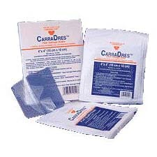 CarraDres™ Clear Hydrogel Sheet Wound Dressing 4" x 4" Size Square Sha