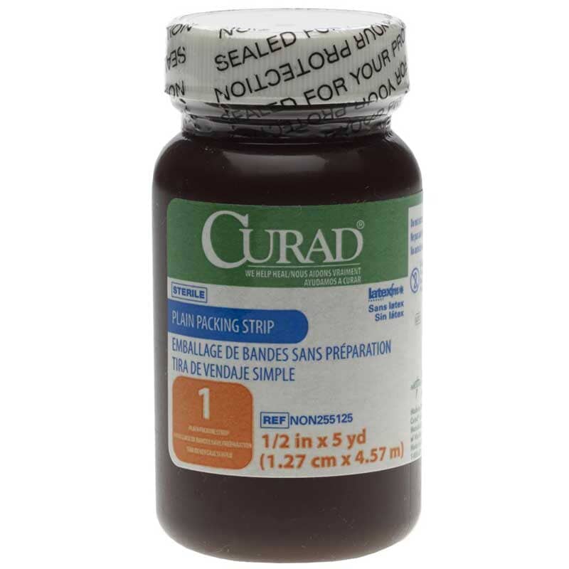 CURAD Sterile Plain Packing Strips, 1/2" x 5 yds. – Save Rite Medical