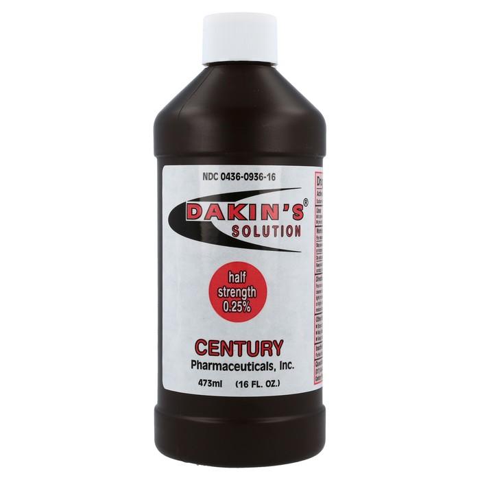 Dakin's Solution Half Strength .25%, 16 oz. Bottle