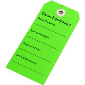 Equipment Tag, Clean, Green, 500/Case – Save Rite Medical