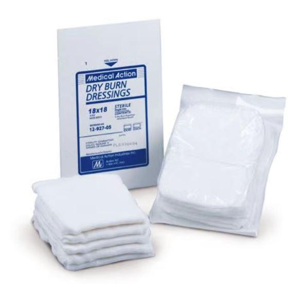 Fine Mesh Sterile Dry Burn Dressing 4" x 12", 10-Ply