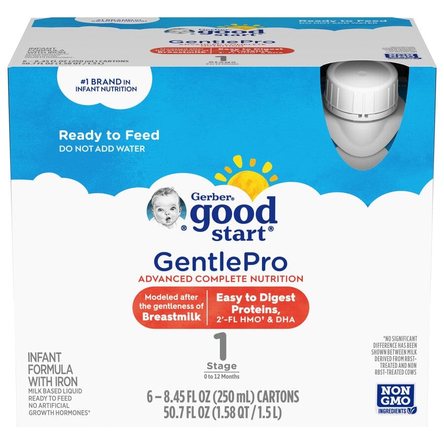 Gerber Good Start GentlePro Ready-to-Feed, Tetra Pack, 8.45 fl oz ...
