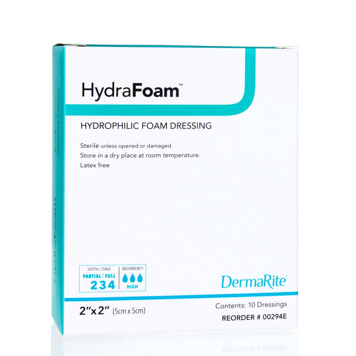 HydraFoam Hydrophilic Foam Dressing, 2" x 2" – Save Rite Medical