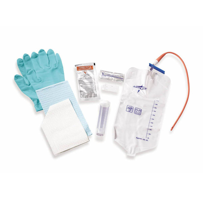 Intermittent Catheter Insertion Tray | 15 Fr Red Rubber Catheter, Pre ...