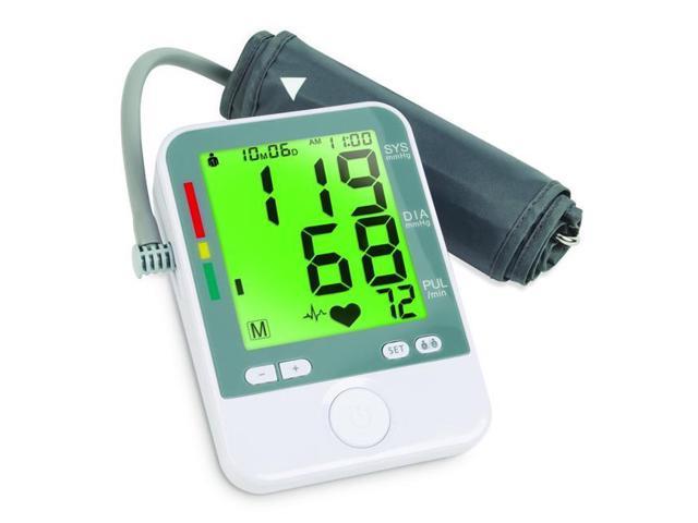 Jobar® Color-Coded Arm Cuff Blood Pressure Monitor with Backlit Hypert ...