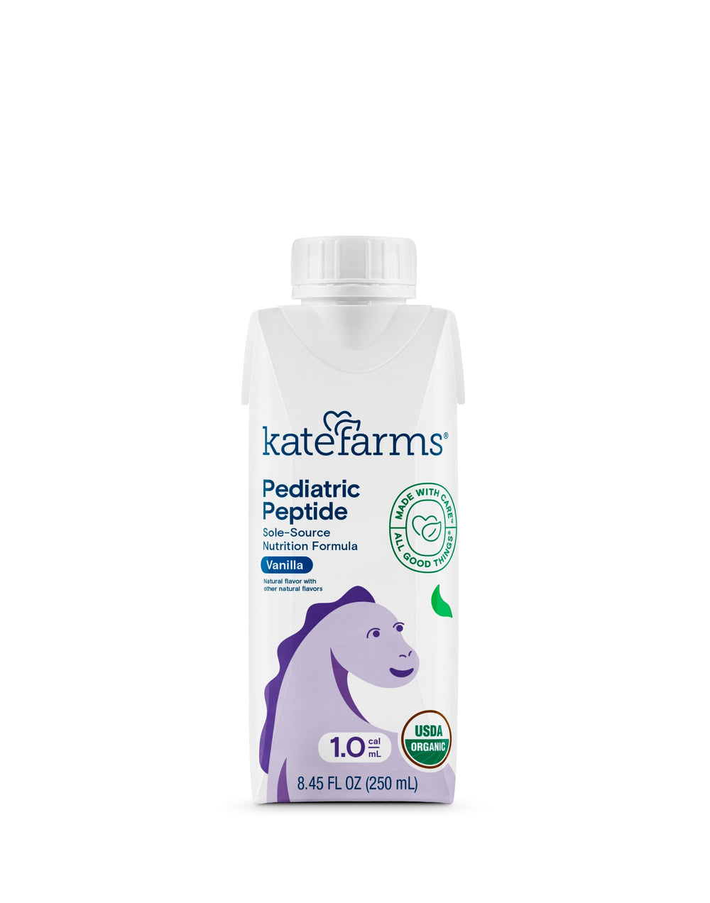 KATE FARMS Pediatric Peptide 1.0 Vanilla, 8.45 fl. oz. (250 mL)