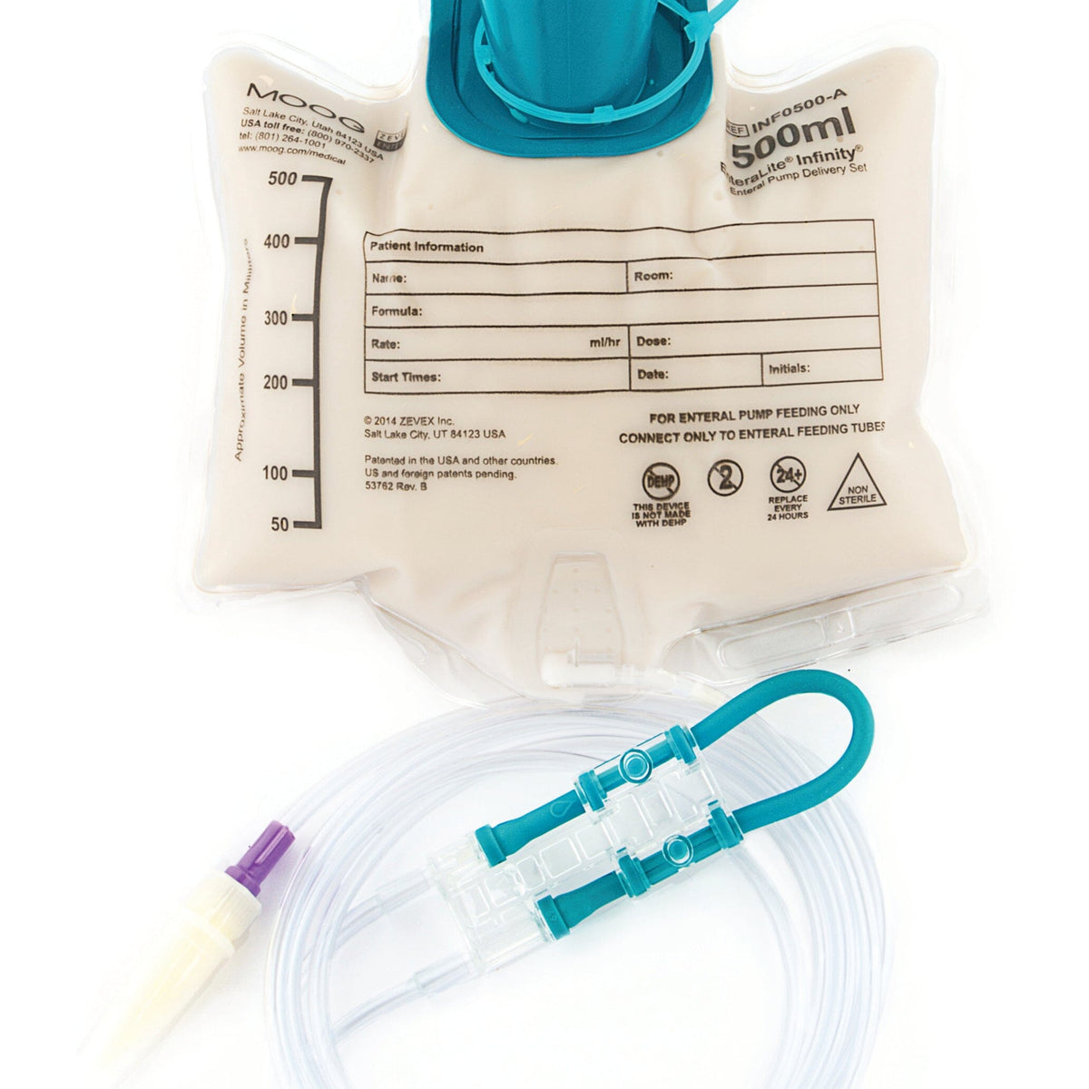 Moog EnteraLite® Infinity™ Administration Set, with Pre-Attached ENFit ...