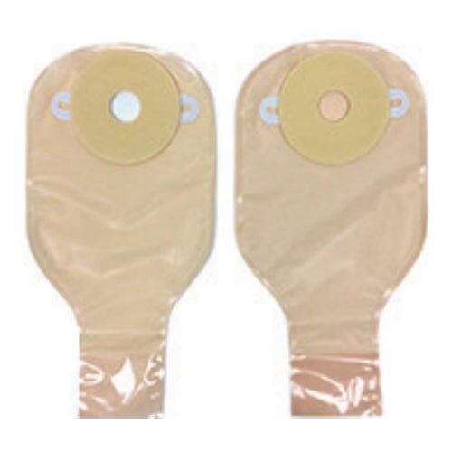 Nu-Hope Drainable Pouch, 1-1/4'' Stoma, Pre-Cut, Post-Operative, Half ...
