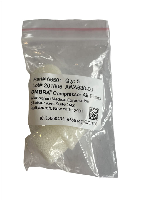 Ombra® Compressor Air Filters, Pack of 5 – Save Rite Medical