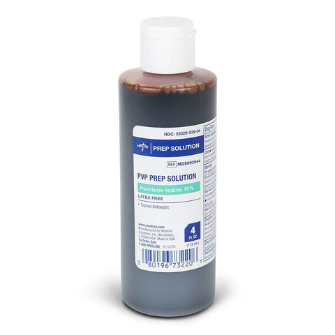 Povidone Iodine Prep Solution 10% USP, 4 oz. Bottle – Save Rite Medical