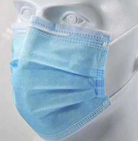 Secure Personal Care TotalDry™ Surgical Mask, ASTM Level 2, 3-Ply, Blu