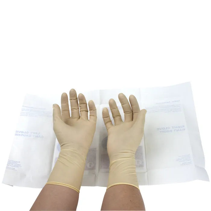 Sterile Latex Surgical Gloves, Powder-Free, Bisque, Size 7.5 – Save ...