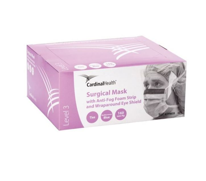 Surgical Face Mask, Fog-Free, with Eyeshield – Save Rite Medical