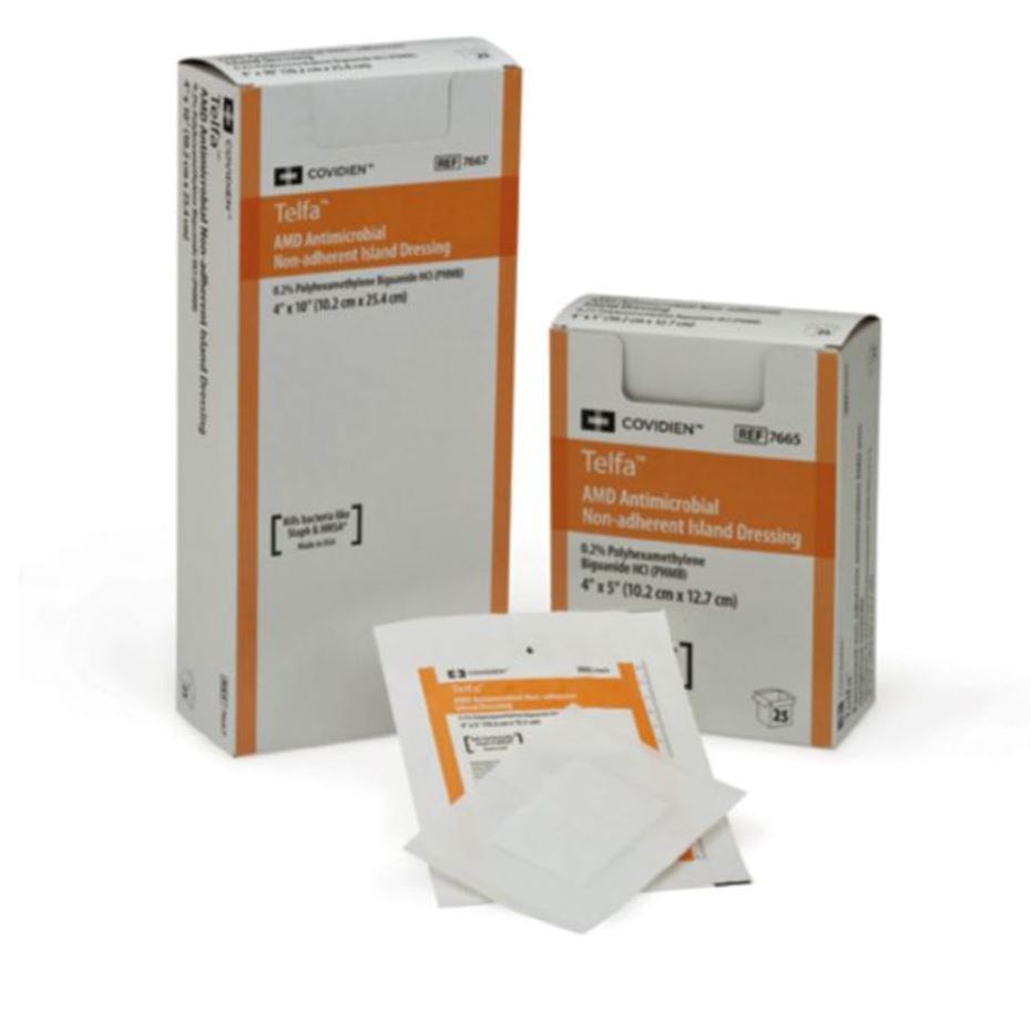 Telfa™ AMD Antimicrobial Non-adherent Island Dressings – Save Rite Medical
