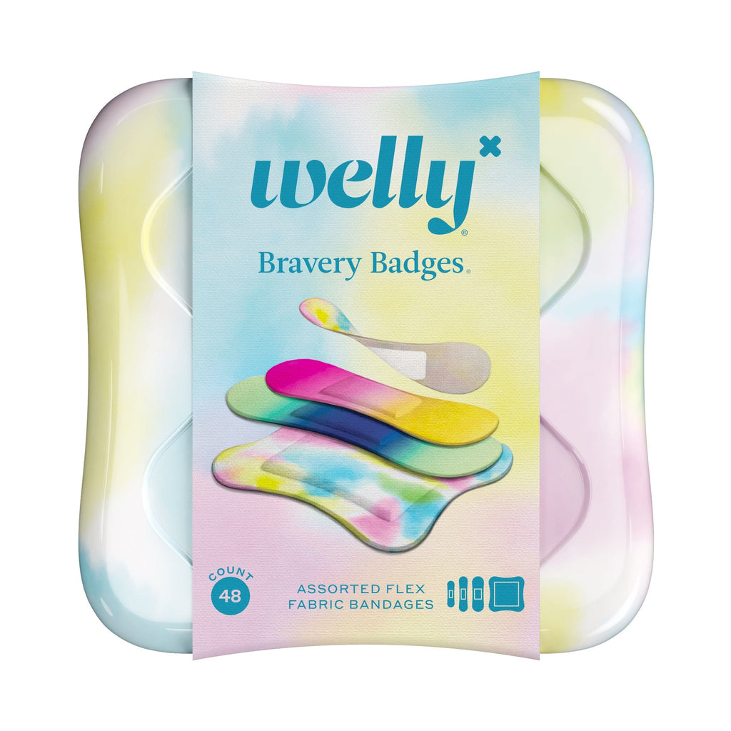 Welly Health Colorwash Adhesive Bandages, 48 ct